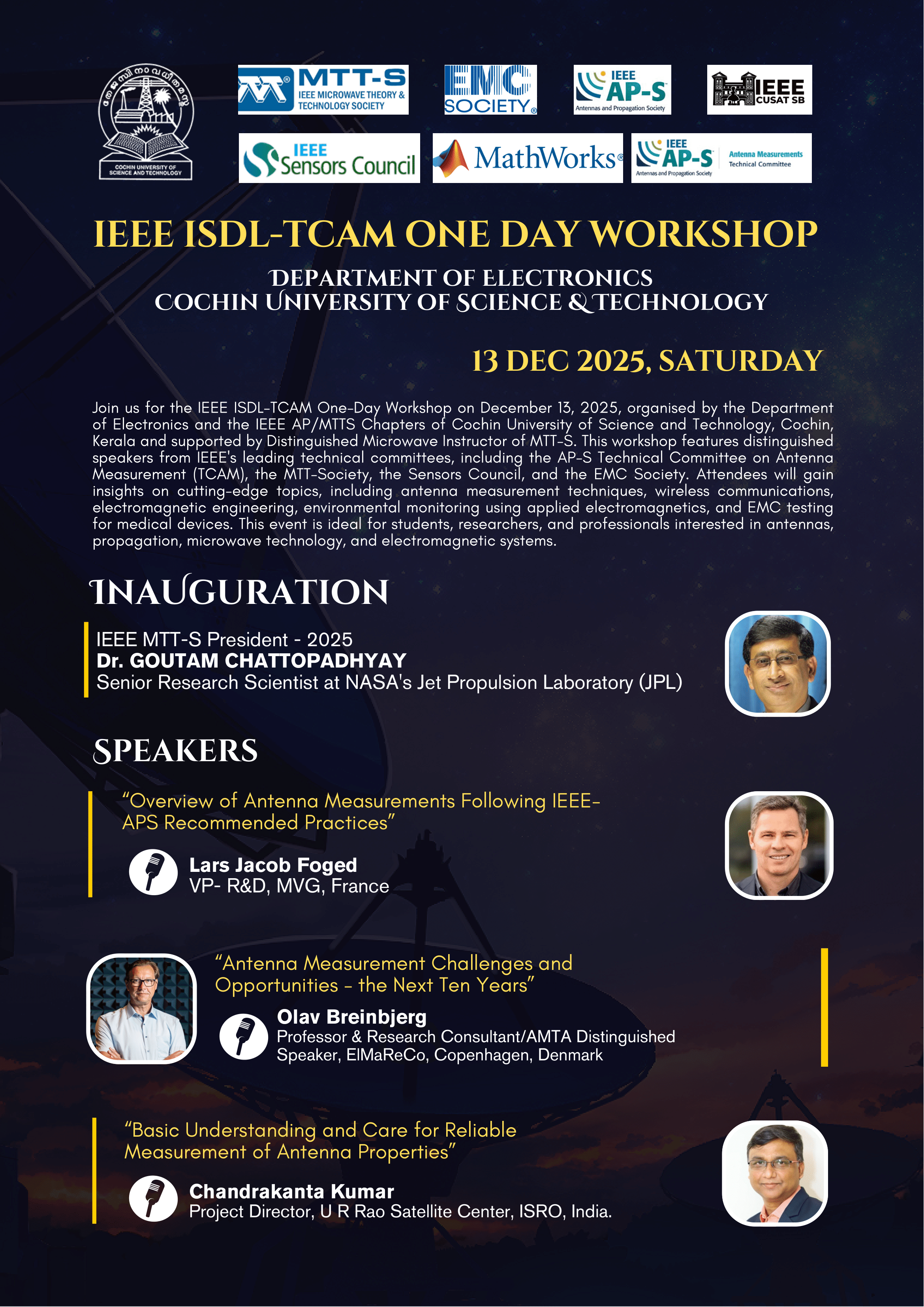 IEEE ISDL-TCAM One-Day Workshop at MAPCON 2025