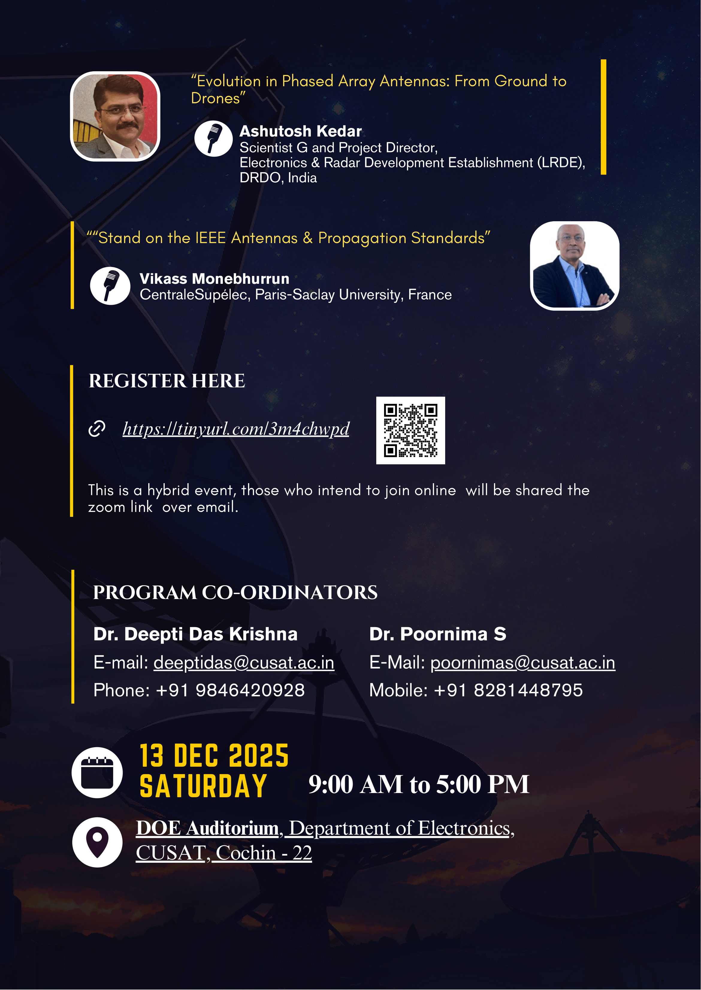 IEEE ISDL-TCAM One-Day Workshop at MAPCON 2025